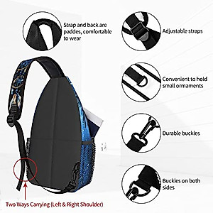 Dujiea Crossbody Backpack For Men Women Sling Bag, Dream Catcher With Eagle Chest Bag Shoulder Bag Lightweight One Strap Backpack Multipurpose Travel Hiking Daypack