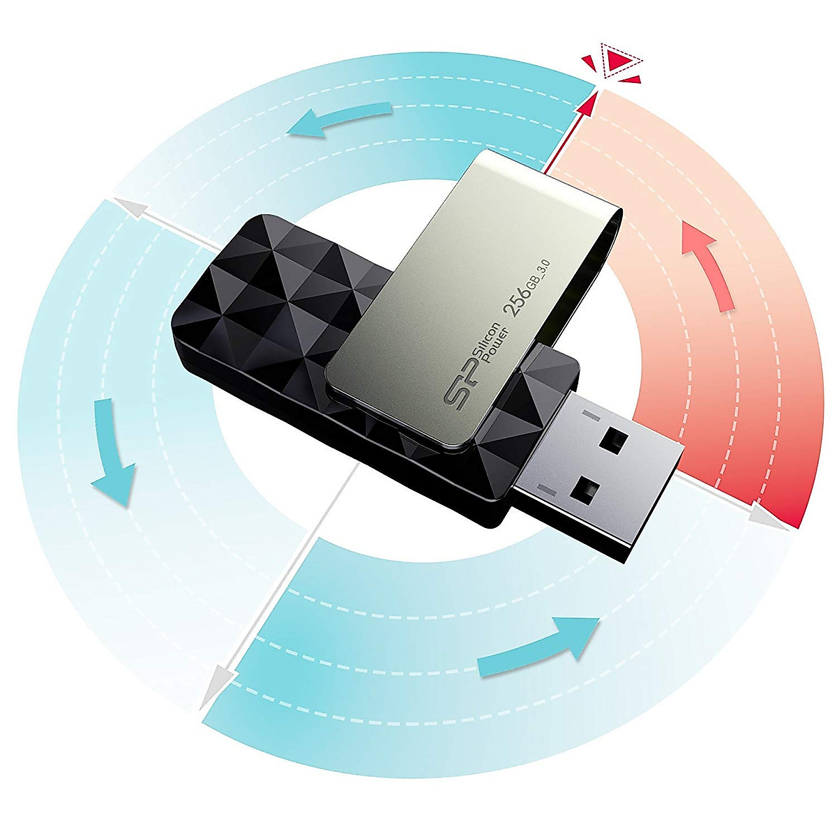 Silicon Power 256GB USB 3.0 Flash Drive, Blaze B30