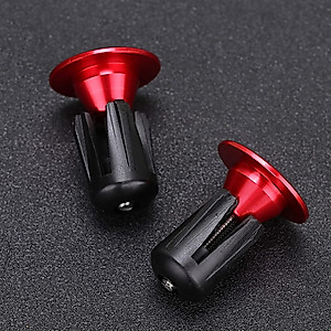 BESPORTBLE 1 Pair Bicycle Handlebar Aluminum Handle Bar Ends Bike Accessories Bar End Plugs Mountain Bike Handlebar Plugs Cycling Supplies Bike Handle Plugs Handlebars End Plugs Bike Supplies