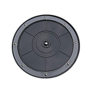 FixtureDisplays® 8" Black Plastic Spinner Lazy Susan Turntable Organizer for Spice Rack Table Cake Kitchen Pantry Decorating 16976-NF