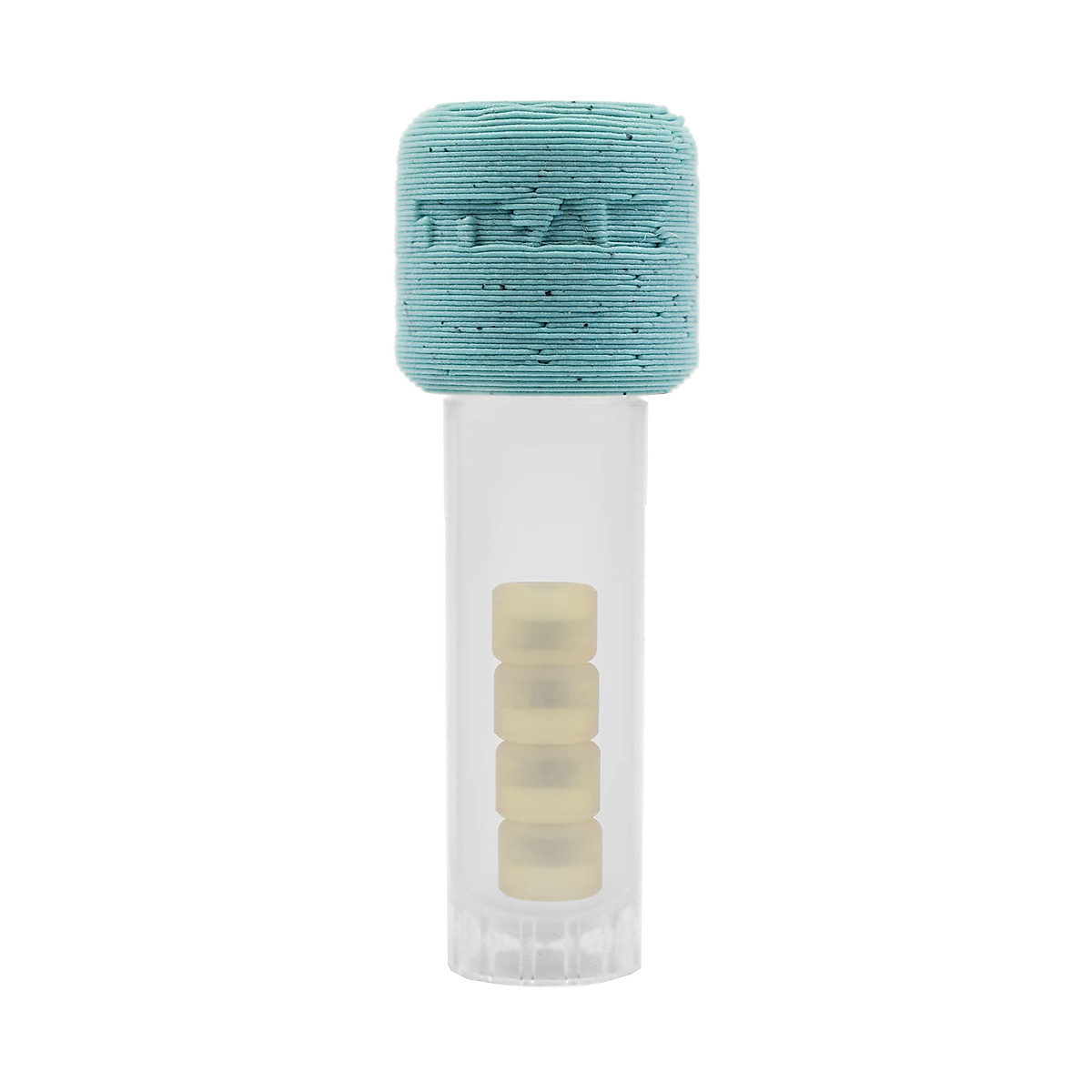 Teak Tuning Apex 61D Urethane Fingerboard Wheels - Mini Shorty Shape, 6.6mm Diameter - ABEC-9 Stealth Bearings - Made in The USA - Honey Colorway