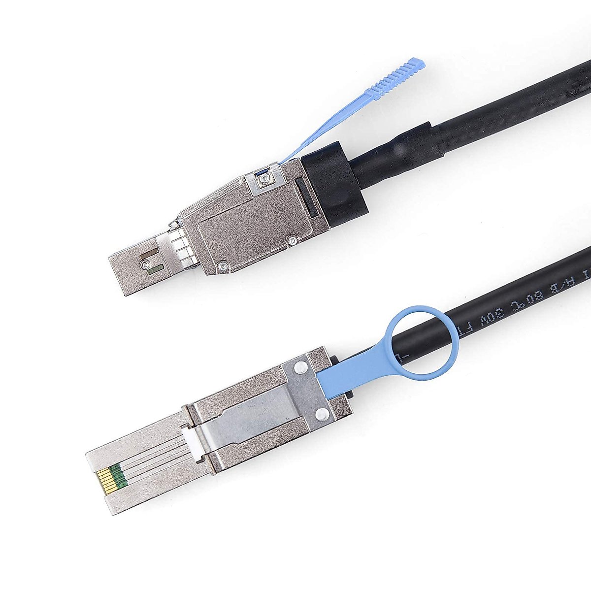 SFF-8644 to Mini SAS SFF-8088 HD Cable, 6Gbps External 26Pin SAS2.0 Hybrid Cable Attached SCSI for Raid Systems, DataCenter, Servers, Workstations and Desktops, 100-Ohm, 2-Meter(6.6-ft)
