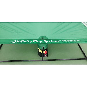 Infinity Play System Rebounder Net with Multi-Twist Mini Ball Machine for Tennis and Pickleball