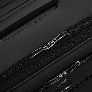 DELSEY Paris Sky Lite Softside Expandable Luggage with Spinner Wheels, Black, 2 Piece Set (19/24)
