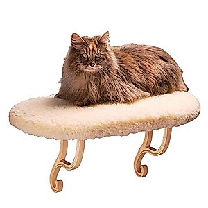 K&H Pet Products Kitty Sill Fleece, Cat Window Perch Unheated - 14 X 24 Inches