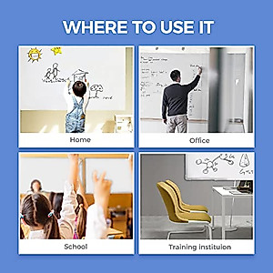 loukin Non-Toxic Whiteboard Cleaner, 17oz Dry Erase Board Cleaner, Low-Odor Whiteboard Cleaning Spray with Cloth, Removes Stubborn Marks from Whiteboards, Chalkboard