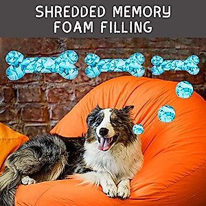 MorTime 10 lb Bean Bag Filler Shredded Memory Foam Fill for Bean Bags Pillows Chairs Crafts, Bean Bag Refill Replacement Fills, 28 L