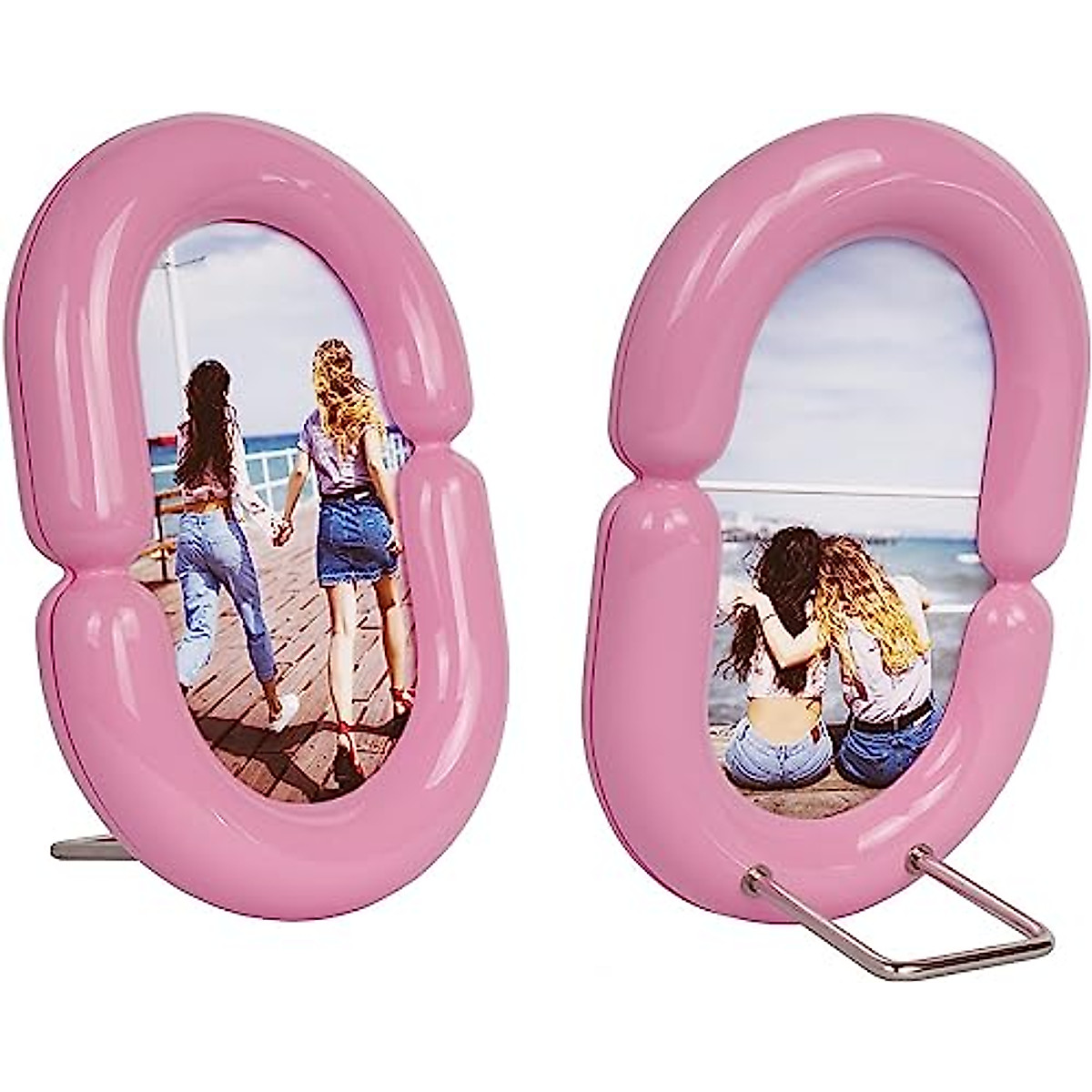 H-A Solid Wood Photo Frame Double Sided Picture Frame for Wall Mounting or Tabletop Display