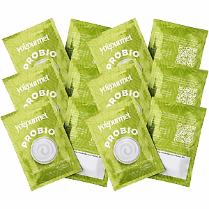 Yogourmet Yogurt Starter With Probiotics (12 Pack Bulk Version) - Make Yogurt at Home - Starter Culture - All Natural, Gluten Free, Kosher, Halal - 3 g Sachets