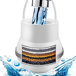 Bath Ball Filter- 8 Stages Bathtub Water Filter Remove Chlorine/Contaminants,Bath Filter for Tub Faucet Purify Your Bathwater for Healthier Skin and Hair,BPA Free