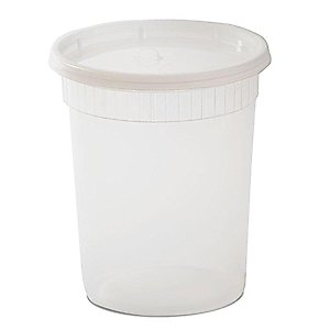 YW Plastic Soup/Food Container with Lids, 32 oz, 240 Piece
