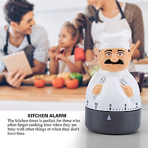Timer - Chef Timer Dial Kitchen Timer Cooking Alarm Analogue Clock Bell For Chef Tool