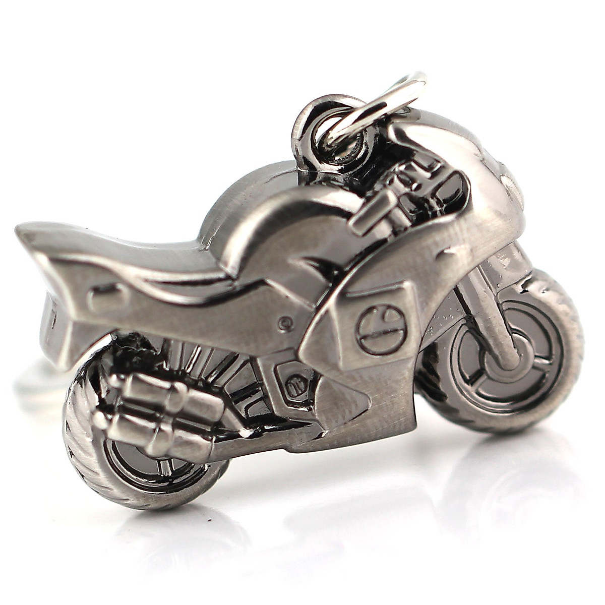 maycom Creative Fashion Romantic Couple Keychain Key Chain Ring Keyring Key Fob for Valentine's Day Gift (Helmet & Motorcycle)