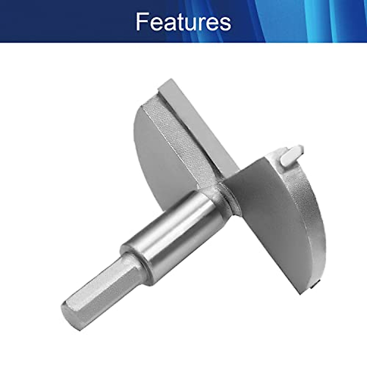 Heyiarbeit Forstner Drill Bits 90mm, Tungsten Carbide Wood Hole Saw Auger Opener, Woodworking Hinge Hole Drilling Boring Bit Cutter Gray 1pcs