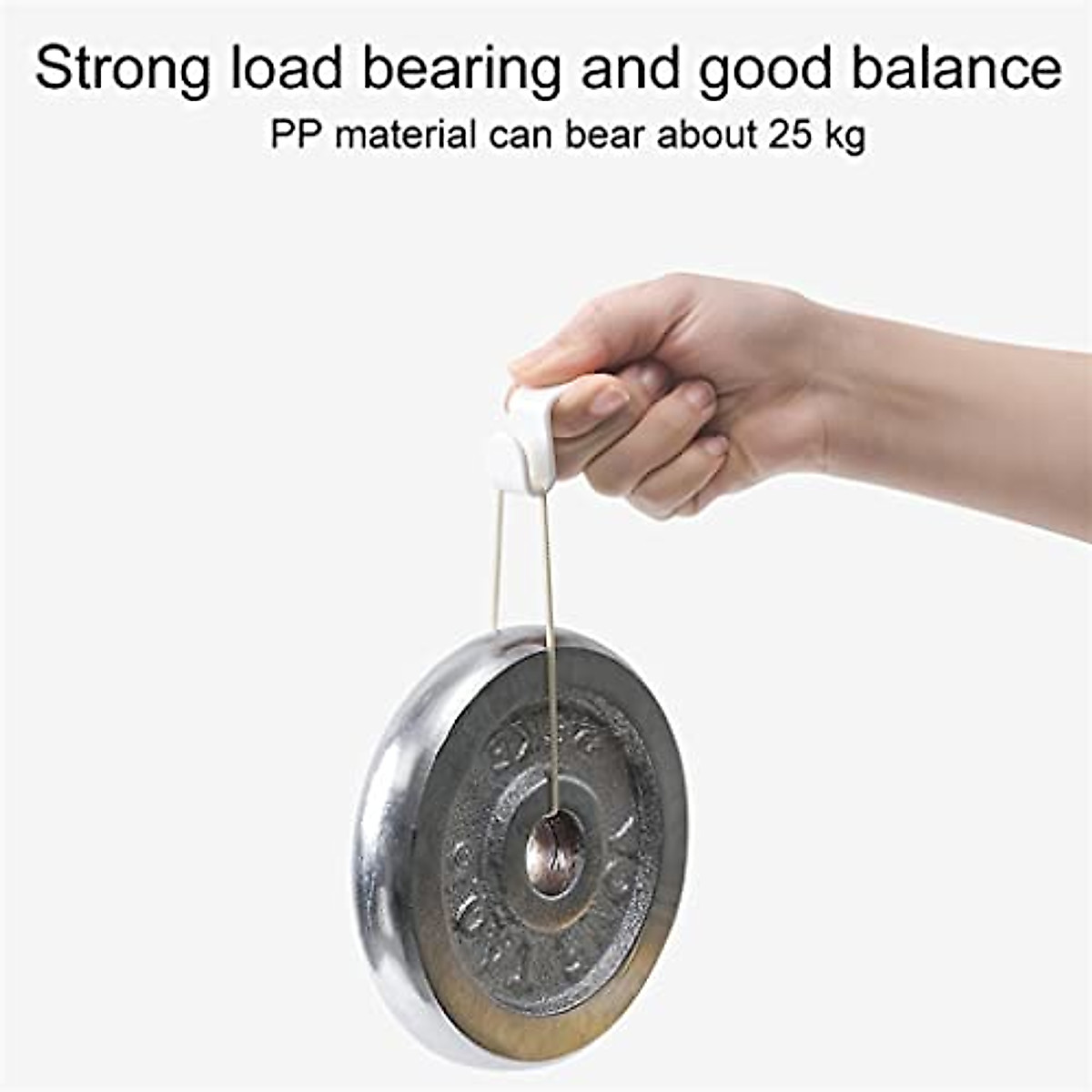 GRETD 50pcs Durable Mini Vertical Arrangement for Closet Heavy Duty Rack Holder Clothes Hanger Connector Hook (Color : White, Size : One size)