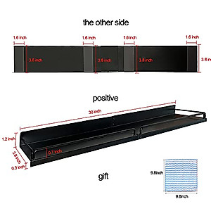 30''Stove Top Shelf for Kitchen Stove, Stainless Steel Magnetic Spice Over the Stove Rack for Flat Top Stove, Kitchen Organizer Rack
