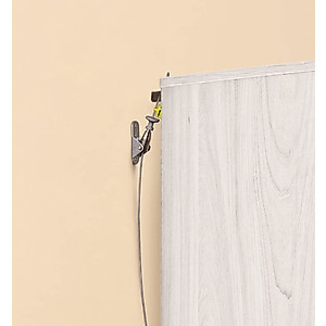 Dreambaby Heavy Duty Hinged Metal Furniture Anchors for Baby Proofing - Adjustable Metal Cable Straps - Suitable for Bookcases, Chests of Drawers & Display Cabinets - Silver - 2 Pack - Model L1429