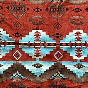 Southwest Canyons Copper Anti-Pill No-Sew Throw Fleece Fabric Kit (72x60)