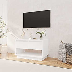GaRcan TV Cabinet Home Living Room Furniture Stereo HiFi Drawer Cabinet TV Stand Unit Entertainment Centre Grey Sonoma Engineered Wood (White)