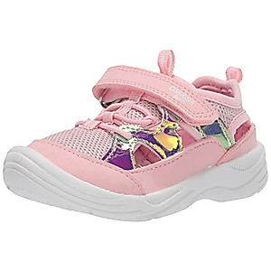 OshKosh B'Gosh Girls Selene Bump Toe Sandal, Light Pink, 5 Toddler