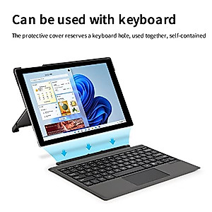 Qcoswa Slim Lightweight Case for Microsoft Surface Pro 7 Plus, Surface Pro 7, Surface Pro 6, Pro 5, Pro 4 Hard Protective Cover,Compatible with Type Cover Keyboard(Marble)