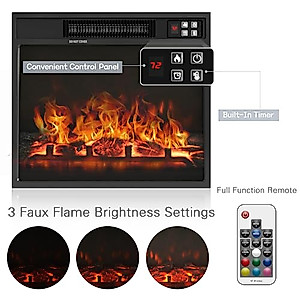 YESHOMY Fireplace TV Stand with Two Barn Doors and Storage Cabinets for Televisions up to 65+ Inch, Entertainment Center Console Table, Media Furniture for Living Room, 58 Inch, Gray Wash