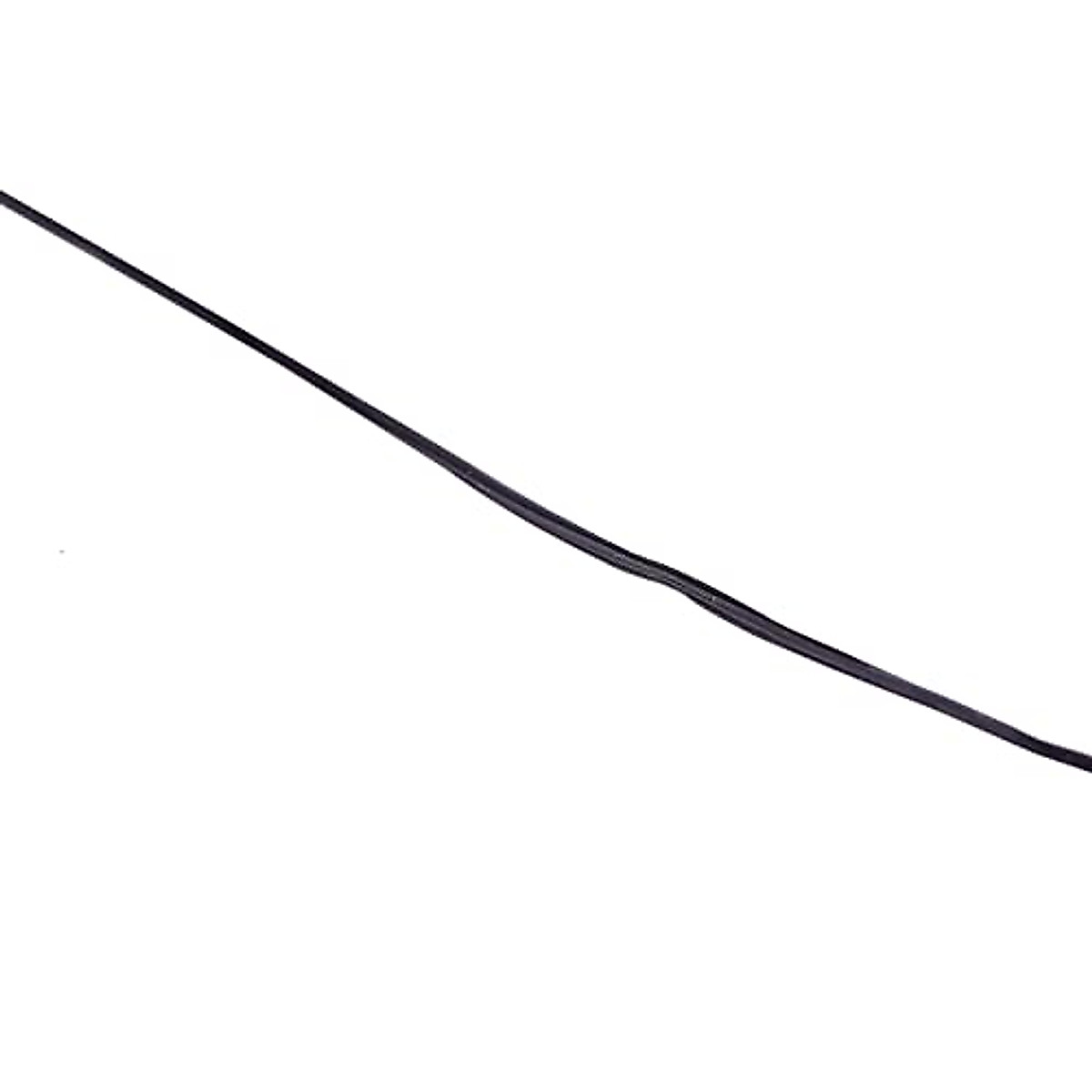 KONMAY 2 Rolls 0.8mm Flat Stretchy Bracelet Strings with Organizing Case, 180 Yards Black and White Crystal Elastic Thread Cord for Jewelry Bracelets Making and Beading