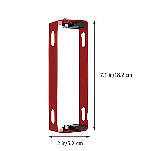 Garneck Car Mount Car Bling Accessories 2pcs License Plate Holder Adjustable Alloy Motorcycle License Holder Rear License Holder for Motorcycle Motorbike Red Car Stands Car Accesories