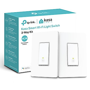 Kasa Smart 3 Way Switch HS210 KIT, Needs Neutral Wire, 2.4GHz Wi-Fi Light Switch works with Alexa and Google Home, UL Certified, No Hub Required, 2 Count (Pack of 1)
