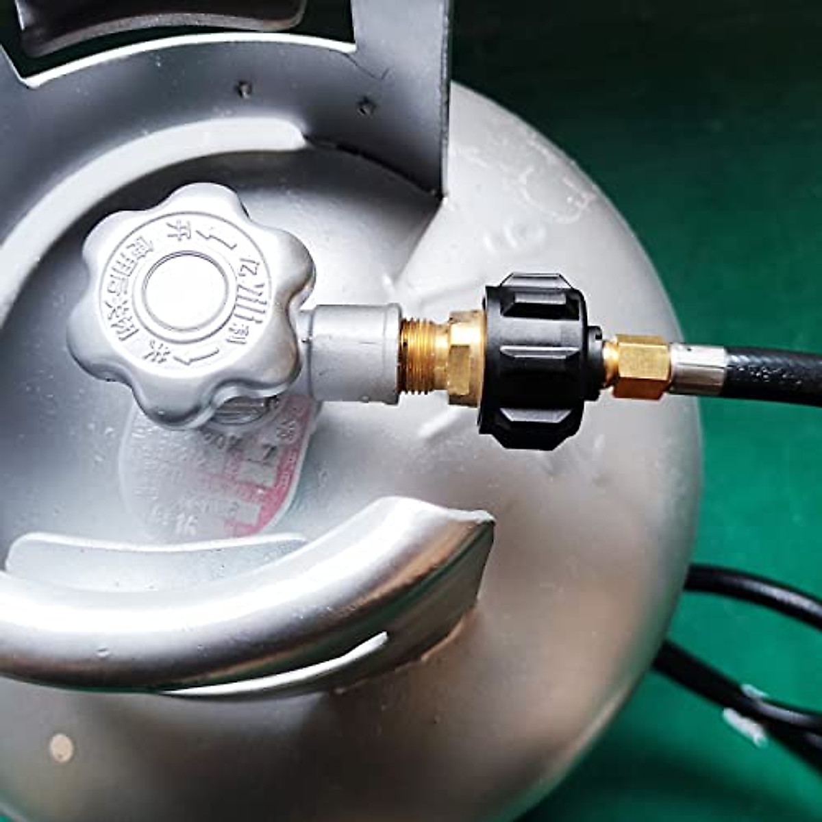 MENSI Propane Gas Cylinder QCC Type Adapter with 1/4" Male NPT Thread Regulator Valve