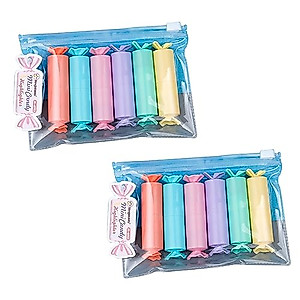 Tofficu 48 Pcs Marker Pen Portable Fluorescent Pens Highlighters School Supplies Mini Markers Decorative Marking Pens Painting Scrapbook Pens Painting Pens Highlighter Bulk Drawing Pens