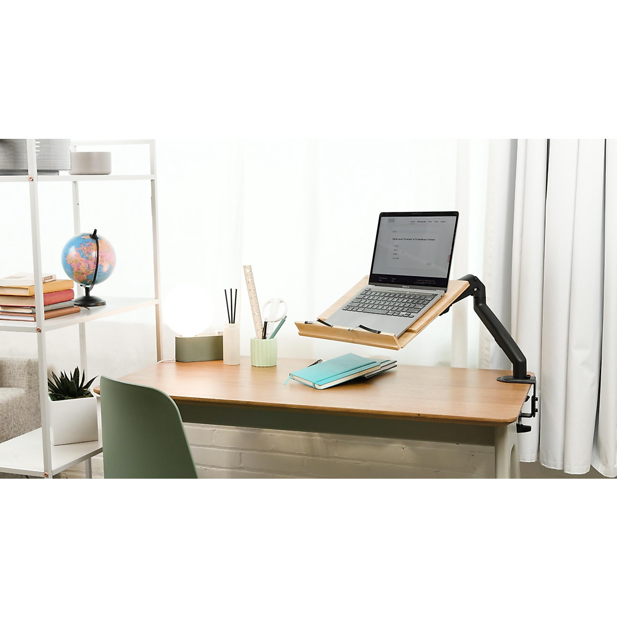 Wisdom Stands Laptop Stand & Book Stand - Highly Adjustable Computer Riser and Book Holder for Desk - for Large & Small Laptops, Books & Tablets - Up to 13 lb - Large Size 15.4 x 11 inch