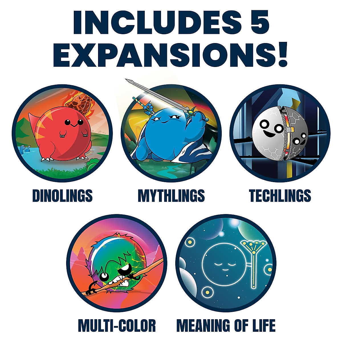 Doomlings Upgrade Pack Card Game - 5 Expansion Pack (81 Total Cards Included)