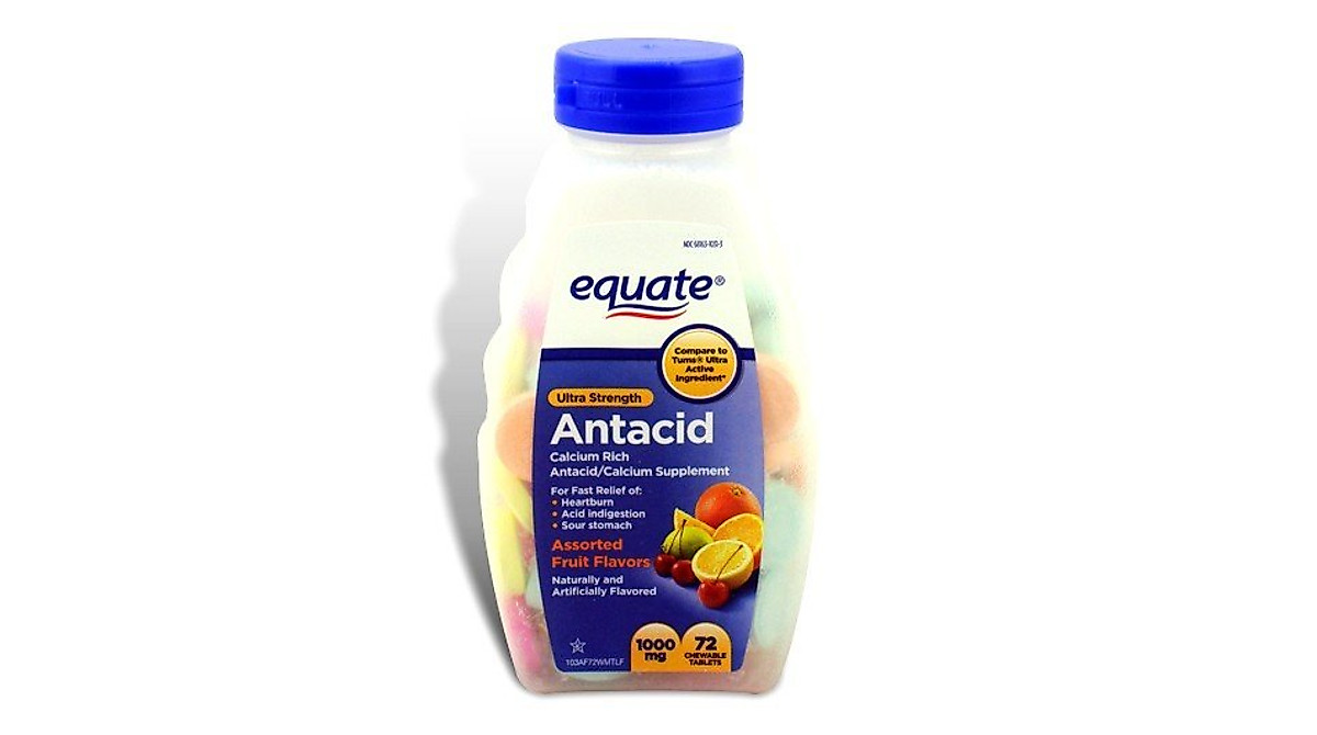 Equate Ultra Strength Antacid Tablets - Fast Heartburn Relief & Calcium