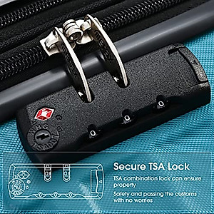 Merax Carry on Luggage Sets of 3 Suitcases with Wheels 20 24 28 Inch Luggage with Spinner Wheels Hard Shell TSA Luggage