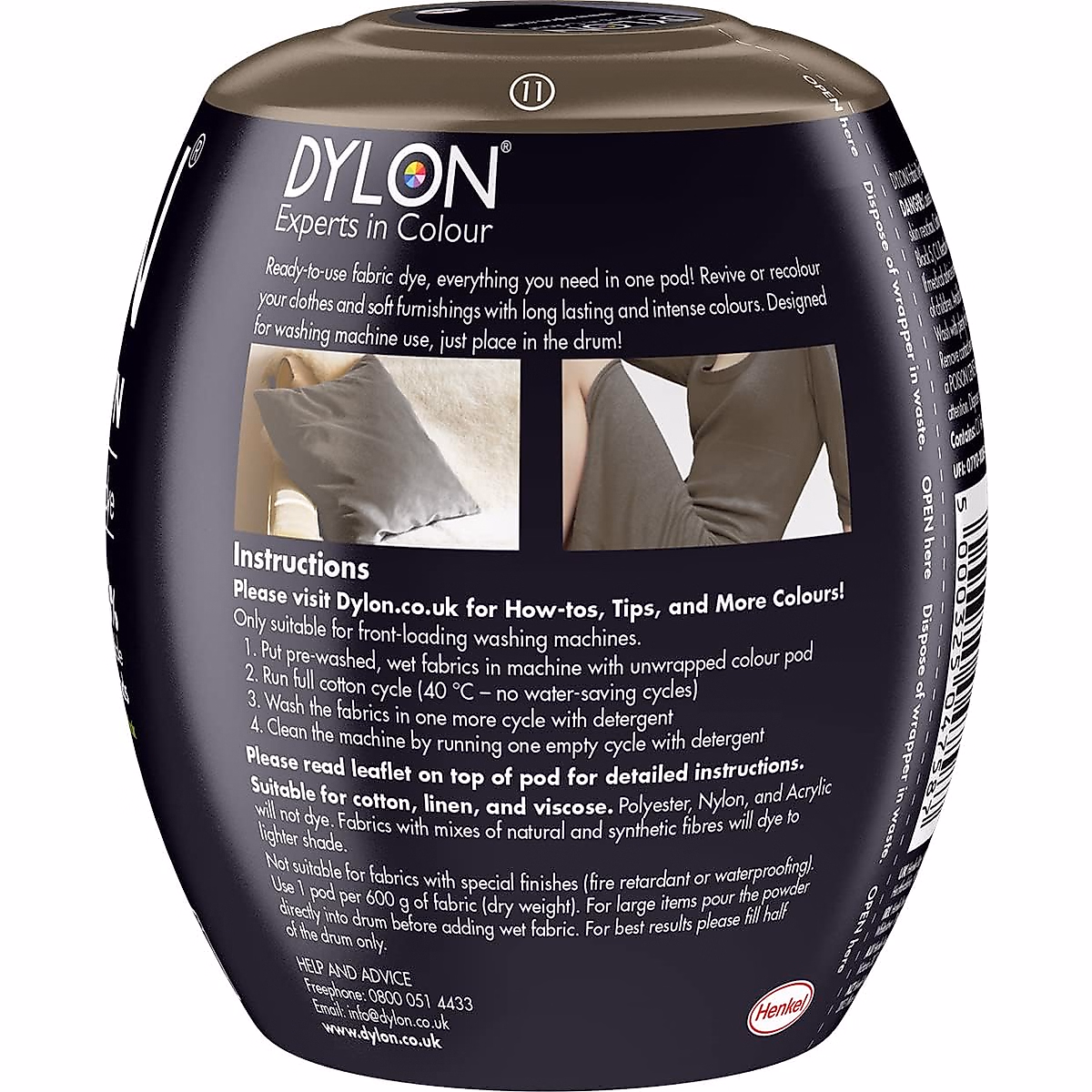 Dylon 350g Machine Dye Pod, Espresso Brown
