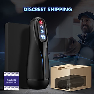 Automatic Sucking Masturbator with 9 Suction & Vibration & Heating Sex Toys Hands Free Pocket Pussy Adult Male Stroker 3D Textured Men’s Blowjobsex Machine