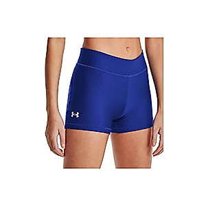 Under Armour Heatgear Armour Mid Rise Shorty, Royal Blue (400)/White, Small