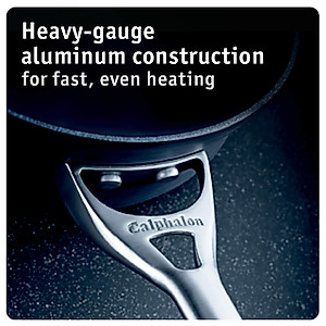 Calphalon Contemporary Hard-Anodized Aluminum Nonstick Cookware, Omelette Pan, 10-inch and 12-inch Set, Black