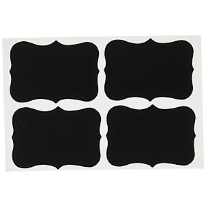 Chalkboard Labels,Fashionclubs Reusable Blackboard Stickers for the Kitchen, Pantry, Mason Jars, Wine Glasses 36PCS