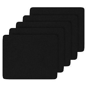 SaiTech IT 5 Pack 2mm Mouse Pad with Stitched Edges Non-Slip Rubber Base, Premium-Textured and Waterproof Mousepads Bulk, Mouse Pad for Computers, Laptop, Office & Home, 8.66 x 7.1 inch