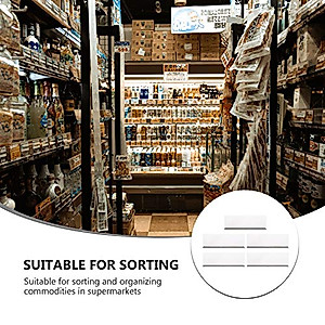 iplusmile Shelf Dividers Plastic Shelf Divider, Closet Shelf Organizer Clear Plastic Closet Separator with Magnetic Bottom for Kitchen Office Supermarket, 5pcs