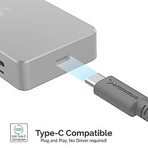 SABRENT USB C Hub,9 in 1 to HDMI 2.0 4K 30Hz Adapter with 1 Gbps RJ45 Ethernet,Pd Type C Pass Through Charging Port, SD/MicroSD, 2 USB 3.1 Ports, Laptop Docking Station MacBook(HB-UHPN)