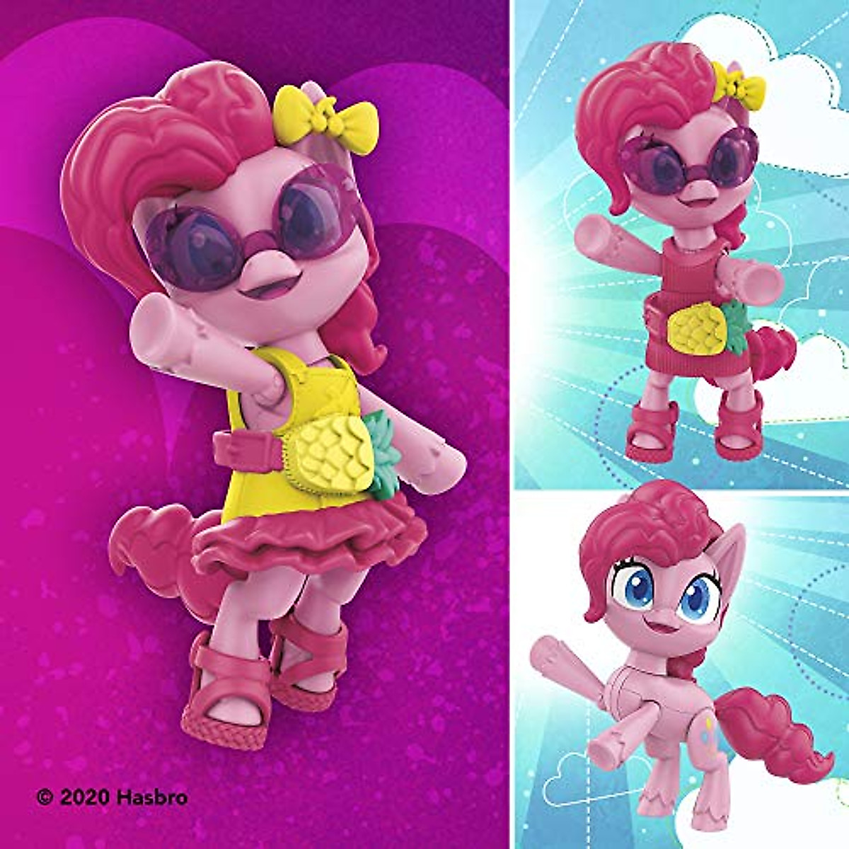 My Little Pony Smashin’ Fashion Party 2-Pack - 30 Pieces, Pinkie Pie and DJ Pon-3 Poseable Figures and Surprise Fashion Toy Accessories