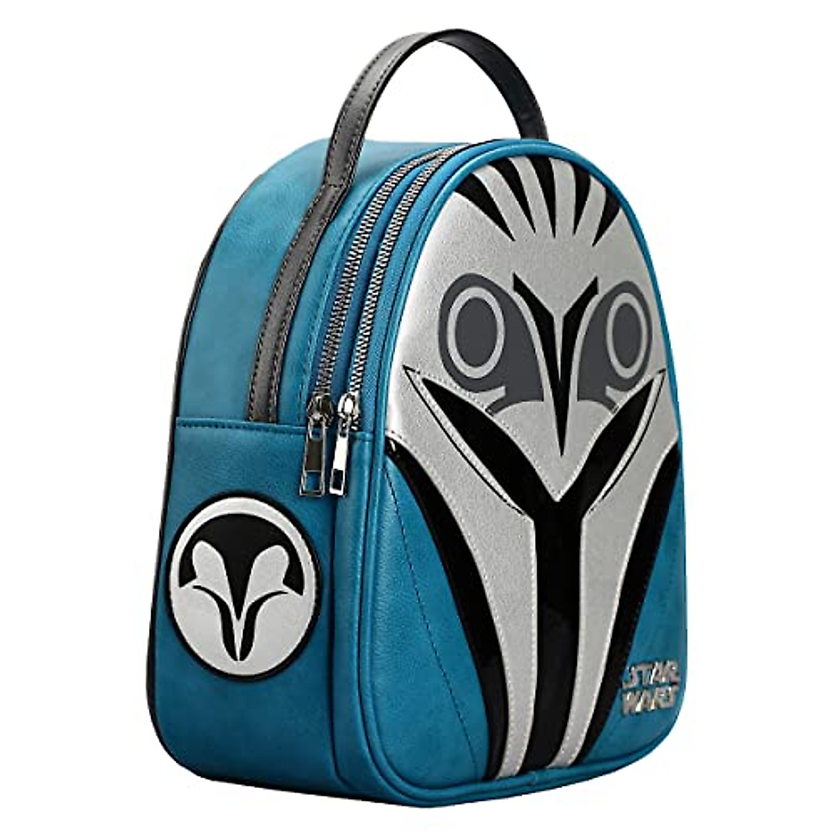 Bioworld Star Wars Bo Katan Helmet cosplay Women's Mini Backpack