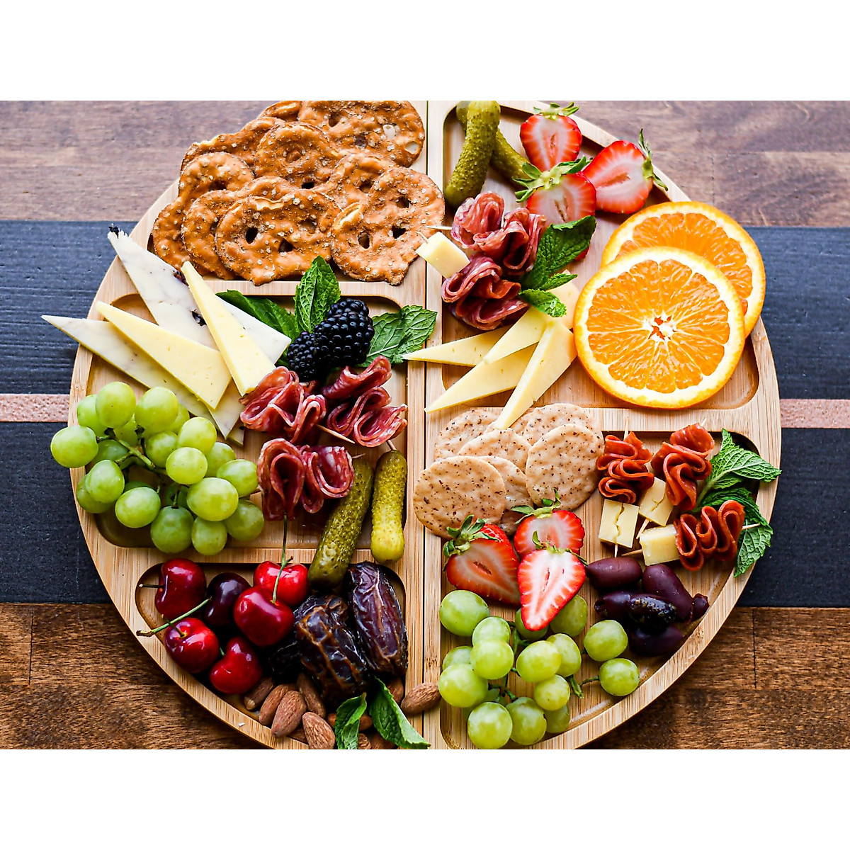 Generic 3 Piece Magnetic Charcuterie Boards Gift Set: Charcuterie Board Set, Bamboo Cheese Board Set for Mom | House Warming Gifts New Home | Wedding Gifts for Couple, Bridal Shower Gift