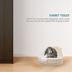 PATKAW Large Rabbit Litter Rabbit Corner Potty Rabbit Toilet Box Rabbit Potty Box Box Potty Corner