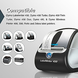 BETCKEY - Compatible DYMO 99019 (2-5/16" x 7-1/2") Large Lever Arch File Labels, Compatible with DYMO Labelwriter 450, 4XL, Rollo & Zebra Desktop Printers [10 Rolls/1500 Labels]