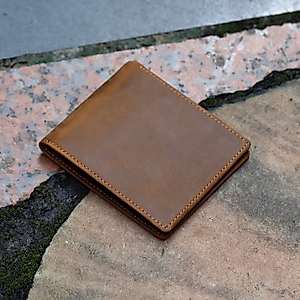 Fodiyaer Gifts for Husband-Personalized Engraved Leather Wallet Gifts Ideas for Men-Birthday Gifts, Christmas Gifts, Valentine, Anniversary, Wedding Gifts