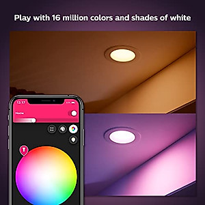Philips Hue White & Color Ambiance BR30 LED Smart Bulbs, 16 Million Colors (Hue Hub Required), Compatible with Alexa, Google Assistant, and Apple HomeKit, New Version, 2 Bulbs (578096)